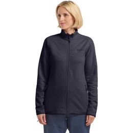 Fleecejacke Jack Wolfskin "BAISELBERG FZ W", Damen, Gr. M (38/40), grau (graphite), Obermaterial: 95% Polyester, 5% sonstige Fasern. Futter: 100% Polyester, Jacken Fleecejacke