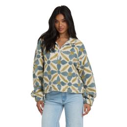 Sweatshirt Billabong "All The Time Sherpa", Damen, Gr. XS, mineral blau, Obermaterial: 100% Polyester., Sweatshirts Sweatshirt