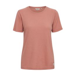 T-Shirt oxmo "T-Shirt OXPim", Damen, Gr. XL, rosa (ash rose), Obermaterial: 57% Baumwolle CO. 43% Polyester PES., Shirts T-Shirt