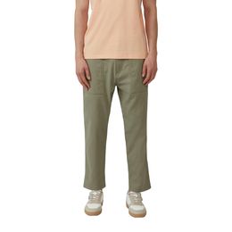 Leinenhose s.Oliver, Herren, Gr. 33, L&auml;nge 34, gr&uuml;n, Obermaterial: 60% Baumwolle, 40% Leinen, unifarben, regular fit kn&ouml;chellang, Hosen, mit Leinenanteil