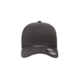 Snapback Cap Flexfit "Flexfit Unisex Unipanel Melange Cap", Herren, Gr. S/M, melangeschwarzgrau, 95% Polyester, 5% Elasthan, unifarben, Caps