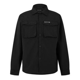 Nicce - "Fletch" Hemdjacke f&uuml;r Herren (Schwarz)