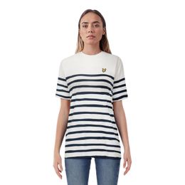 Lyle & Scott Lyle & Scott - "Breton" T-Shirt f&uuml;r Damen, Baumwolle (Wei&szlig;)