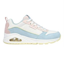 Skechers - "Uno Stand On Air" Sneaker f&uuml;r Damen, Wildleder (Hellblau/Pink)