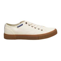 Ben Sherman - "Canvey" Sneaker f&uuml;r Herren, Canvas (Naturwei&szlig;)