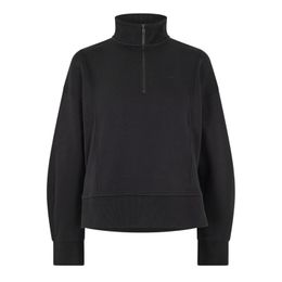 Timberland - Sweatshirt f&uuml;r Damen, mit kurzem Rei&szlig;verschluss, Fleece (Schwarz)