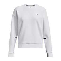 Under Armour - "Unstoppable" Sweatshirt f&uuml;r Damen, Rundhalsausschnitt, Fleece (Wei&szlig;)