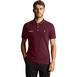 Lyle & Scott Lyle & Scott - "Ordinate" Poloshirt f&uuml;r Herren, kurz&auml;rmlig (Burgunderrot)