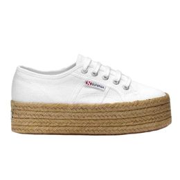 Superga - "2790" Sneaker f&uuml;r Damen, Seil, Plattform-Absatz (Wei&szlig;)