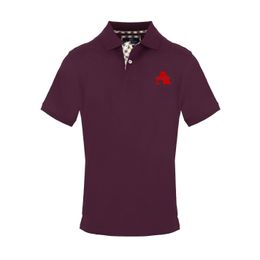 Aquascutum - Poloshirt f&uuml;r Herren, Mit Kragen, kurz&auml;rmlig (Rot)
