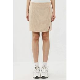 Hochtaillierter Mini-Tweed-Rock mit Schlitz