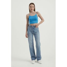 Spaghetti-Tr&auml;ger Basic Cropped Cami Top