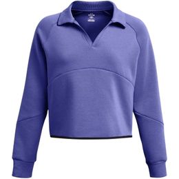Under Armour - Sweatshirt f&uuml;r Damen, Mit Kragen, Kastig (Violett)