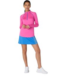 Original Penguin - Sweatshirt f&uuml;r Damen, mit kurzem Rei&szlig;verschluss, Regul&auml;r (Pink)