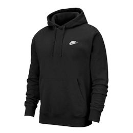 Nike - "Club" Hoodie zum &Uuml;berziehen f&uuml;r Herren, Fleece (Schwarz/Wei&szlig;)