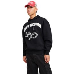 Jack & Jones Jack And Jones - "Cappuccino" Kapuzenpullover f&uuml;r Herren, &Uuml;bergro&szlig; (Schwarz)