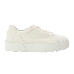 Timberland - "Laurel Court" Sneaker f&uuml;r Damen, Leder, Plattform-Absatz (Wei&szlig;)