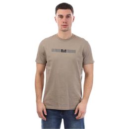 Weekend Offender - "Shareck" T-Shirt f&uuml;r Herren, Regul&auml;r (Steinfarben)