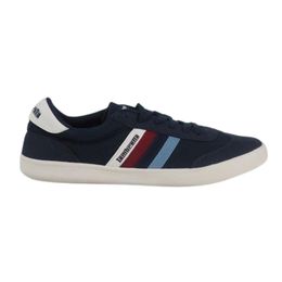 Lambretta - "Vulkan" Mit Streifen Sneaker f&uuml;r Herren, Flach (Marine)
