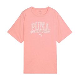 Puma - T-Shirt f&uuml;r Damen, Baumwolle, leger (Pink)