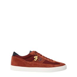 Farah - "Stanton" Beschriftungen Sneaker f&uuml;r Herren, Wildleder, Cupsohle (Rostfarben)