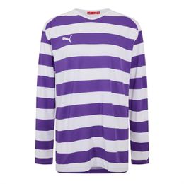 Puma - "V5.08" T-Shirt f&uuml;r Herren, Lang&auml;rmlig (Wei&szlig;/Violett)