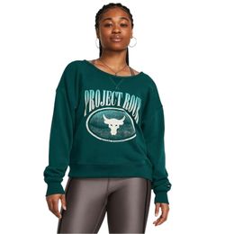 Under Armour - "Project Rock" Sweatshirt f&uuml;r Damen, Frottee, leger (Blau)