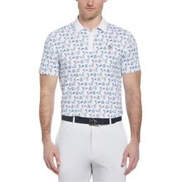 Original Penguin - Poloshirt f&uuml;r Herren, Emblem (Leuchtend Wei&szlig;)