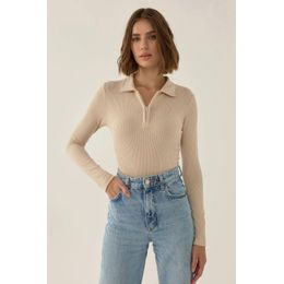 Polo-Hals Rei&szlig;verschluss Body