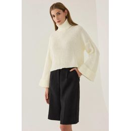 Oversized Hoher Kragen Pullover