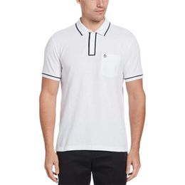 Original Penguin - "Earl" Poloshirt f&uuml;r Herren, Bio-Baumwolle, kurz&auml;rmlig (Wei&szlig;)
