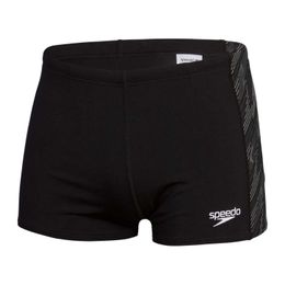 Speedo - "Hyperboom Aquashort" Badeshorts f&uuml;r Herren (Schwarz/Wei&szlig;)