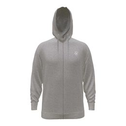 SikSilk - Hoodie mit durchgehendem Rei&szlig;verschluss f&uuml;r Herren, Regul&auml;r (Grau meliert)