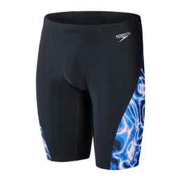 Speedo - "Alov Digi" Badeshorts f&uuml;r Herren, Schwimmen (Schwarz/Blau)