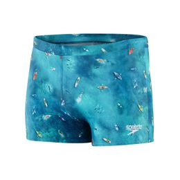 Speedo - "Escape" Badeshorts f&uuml;r Herren (Blau bedruckt)