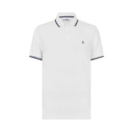 Original Penguin - Poloshirt f&uuml;r Herren, Piqu&eacute;, kurz&auml;rmlig (Wei&szlig;)