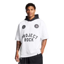 Under Armour - "Project Rock" Kapuzenpullover f&uuml;r Herren, leger (Wei&szlig;)