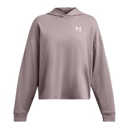 Under Armour - "Rival" Kapuzenpullover f&uuml;r Damen, Frottee, &Uuml;bergro&szlig; (Grau)