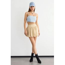 Quadratisches Halsausschnitt Denim-Spaghetti-Top
