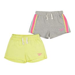Reebok - Shorts f&uuml;r M&auml;dchen (2er-Pack) (Hellgrau meliert)