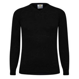 Lyle & Scott Lyle & Scott - "Merrick" Pullover f&uuml;r Herren, V-Ausschnitt, Jerseyware (Schwarz)