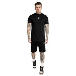 SikSilk - "Essential" Sweat-Shorts f&uuml;r Herren (Schwarz)