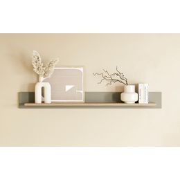 Wandboard Home Affaire "Stranda, Wandregal im Scandi-Style, Wandhalter mit Ablagefl&auml;che", braun (eukalyptus skandi eiche), B:180cm H:17cm T:17cm, Holzwerkstoff, Regale, Wandboard, vielseitig einsetzbares H&auml;ngeregal, in zwei Farben & Gr&ouml;&szlig;en verf&uuml;gbar