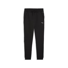 Sporthose Puma "PumaTECH Jogginghose Herren", Herren, Gr. L, Normalgr&ouml;&szlig;en, schwarz, Obermaterial: 23% Polyester, 77% Baumwolle. Seitentasche &ndash; Oben: 100% Baumwolle. Seitentasche &ndash; Unten: 23% Polyester, 77% Baumwolle, unifarben, regular fit, Hosen Sporthose