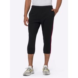 3/4-Hose CLASSIC, Herren, Gr. 46, Normalgr&ouml;&szlig;en, schwarz, 100% Baumwolle, unifarben, 3/4-L&auml;nge, Hosen