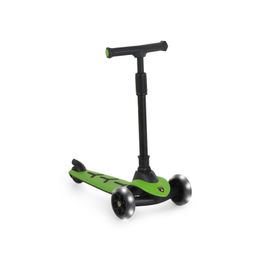 Moni Kinderroller Lamborghini Pro PU-R&auml;der ABEC-7 LED Hinterradbremse bis 50 kg gr&uuml;n