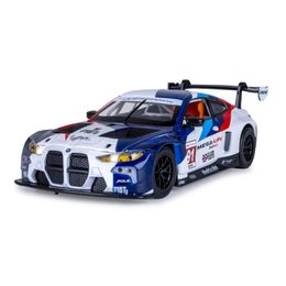 Jamara BMW M4 GT3 Diecast 1:24 wei&szlig; inkl. Knopfzellen