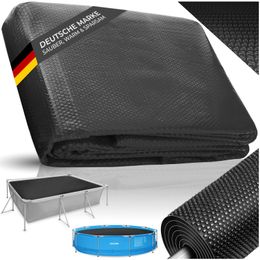 TecTake&reg; Pool-Solarfolie, rechteckig und selbstschwimmend, St&auml;rke 110 &micro;m, 160 x 260 cm