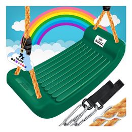 Kidiz&reg; Schaukel Kinderschaukel Set - Ink. Zubeh&ouml;r Schaukelsitz Schaukelbrett Garten Outdoor Indoor Brettschaukel f&uuml;r Kinder zum Schaukeln aus Kunststoff H&ouml;henverstellbar Rutschfest