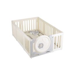 Moni Laufstall Cubby Land Laufgitter Spielmatte 50 B&auml;lle T&uuml;re einfache Montage beige